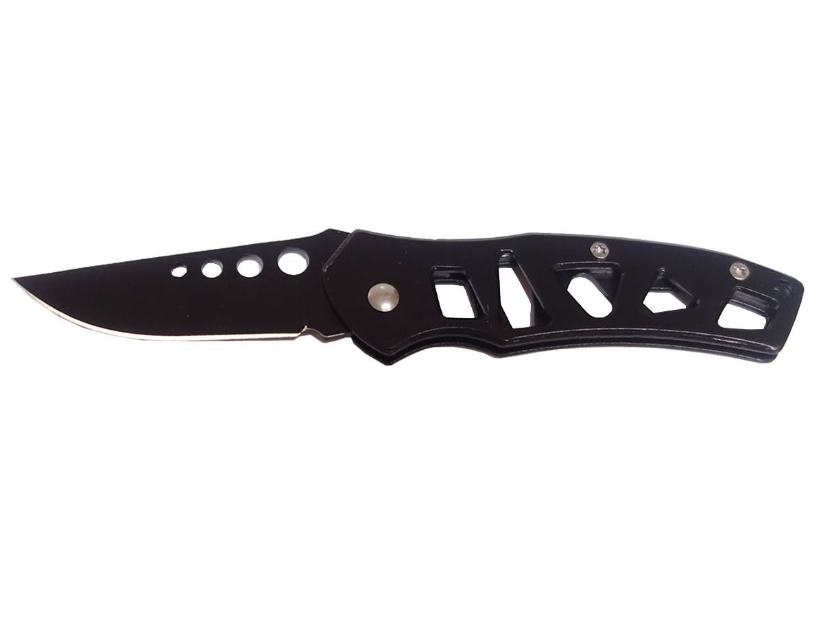 Folded Blade Knife Metal BK 6cm Blade