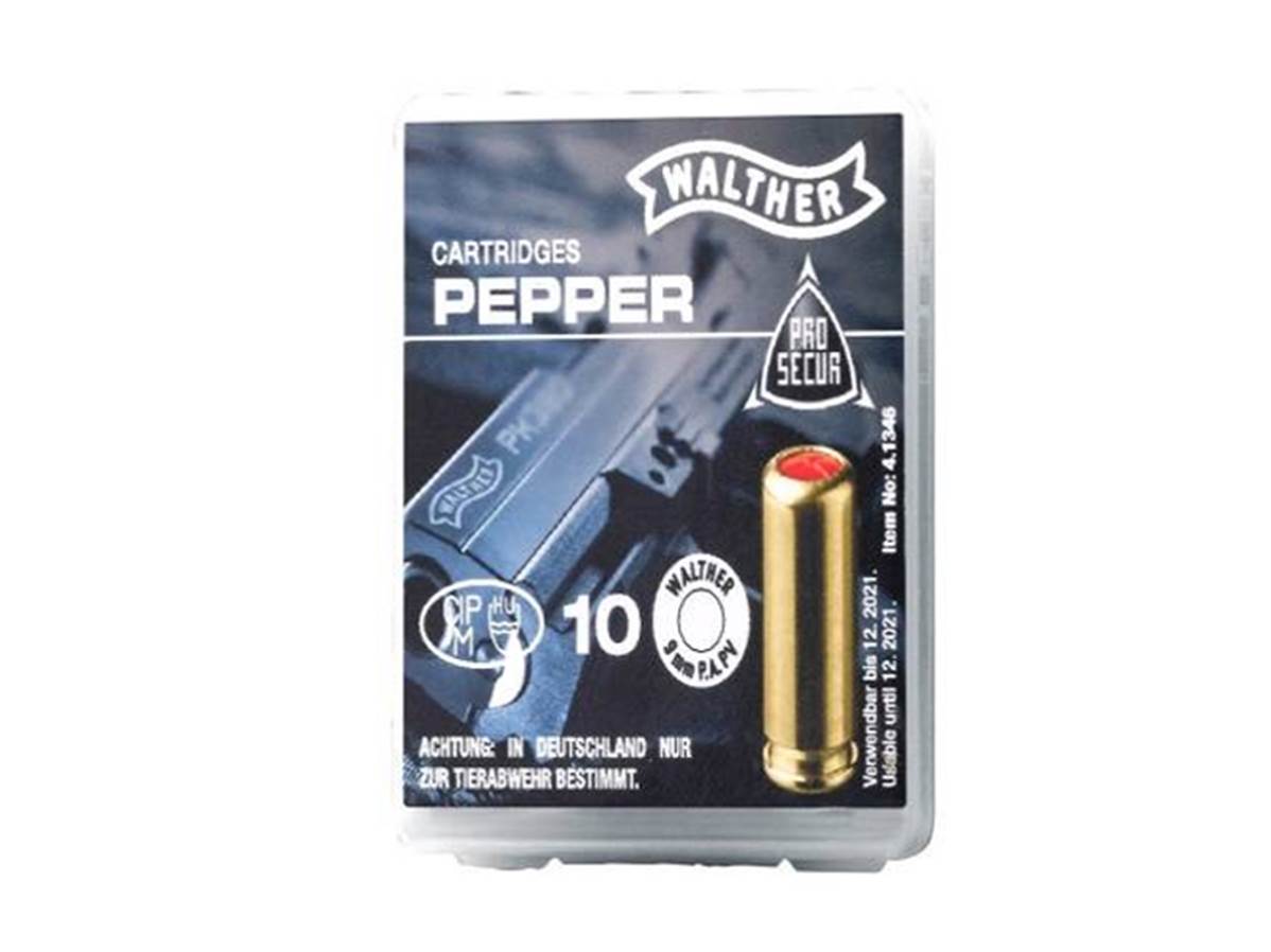 Walther 9mm Pepper Gas P.A.K cartridge (x10)